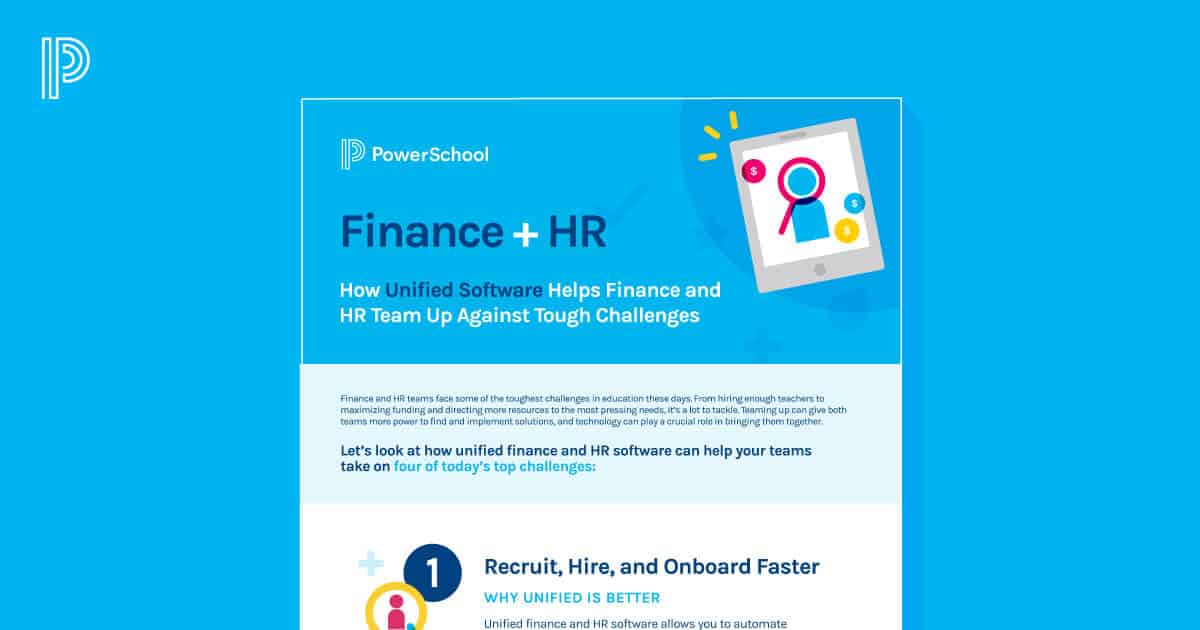 How Unified Software Helps Finance and HR Team Up Against Tough Challenges | PowerSchool